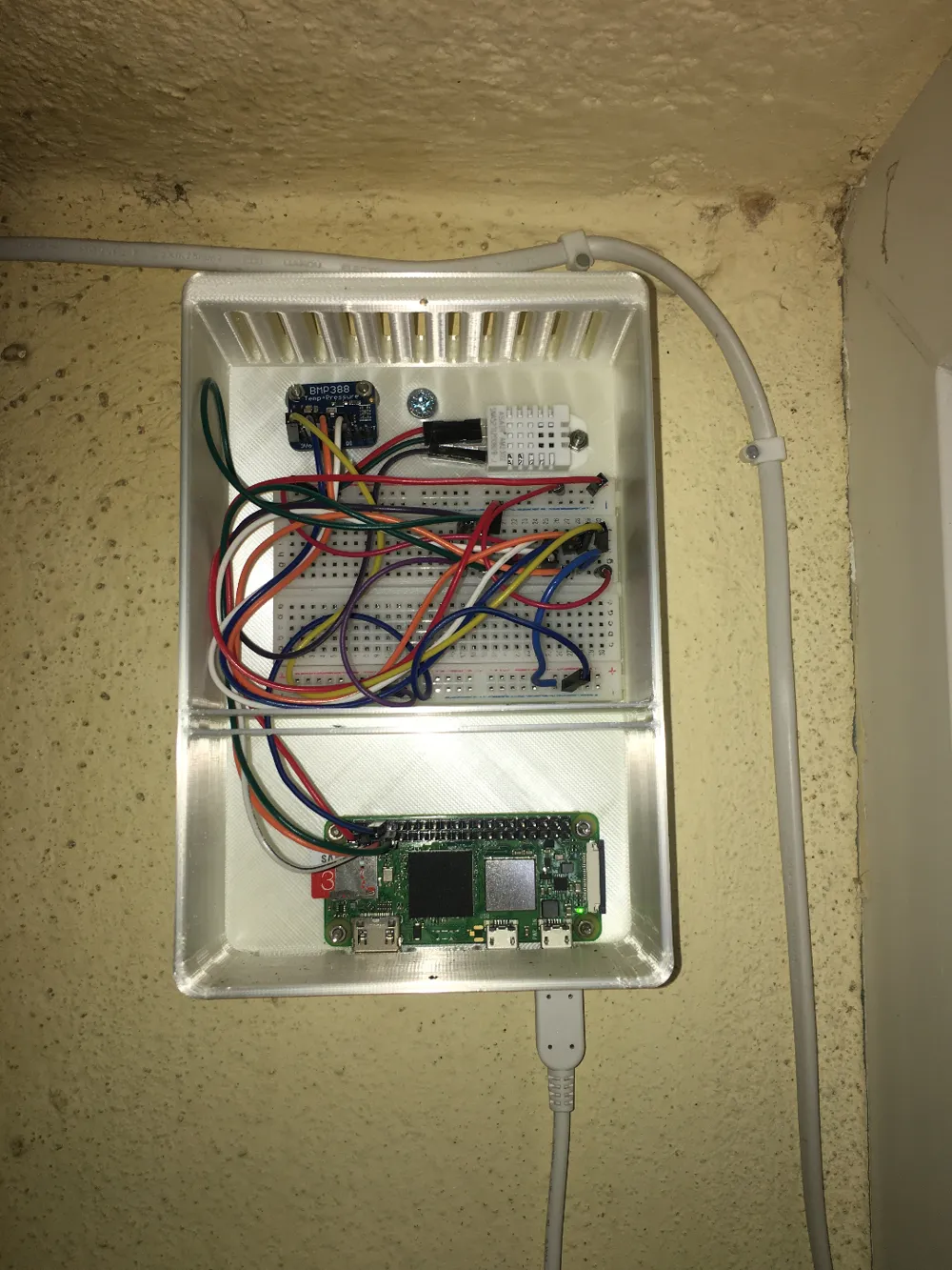 Wall-mounted Case for Raspberry Pi Zero 2W with Breadboard by ...