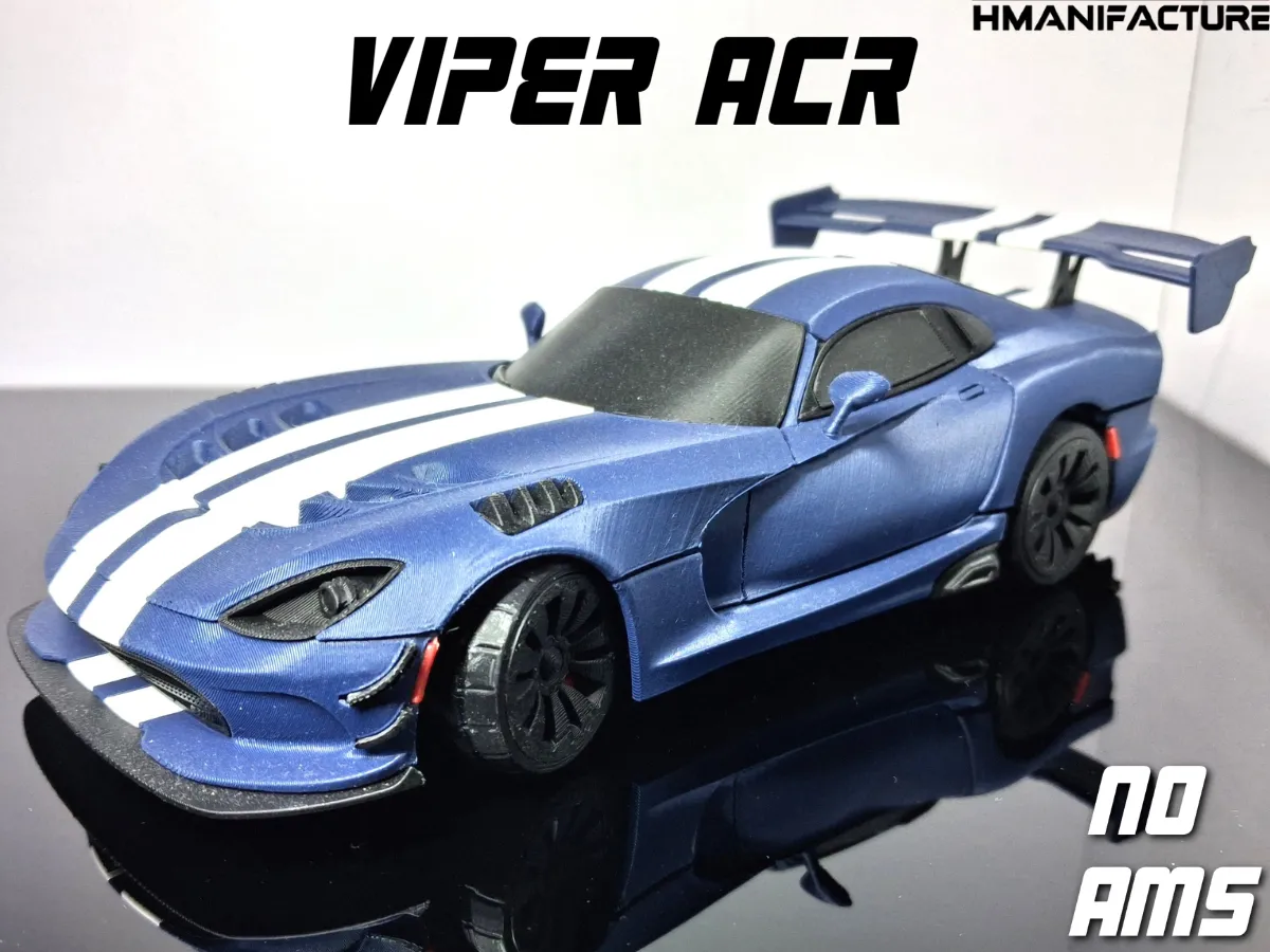 VIPER ACR 1/24 NO AMS CAR SCALE MODEL - Free 3D Print Model - MakerWorld