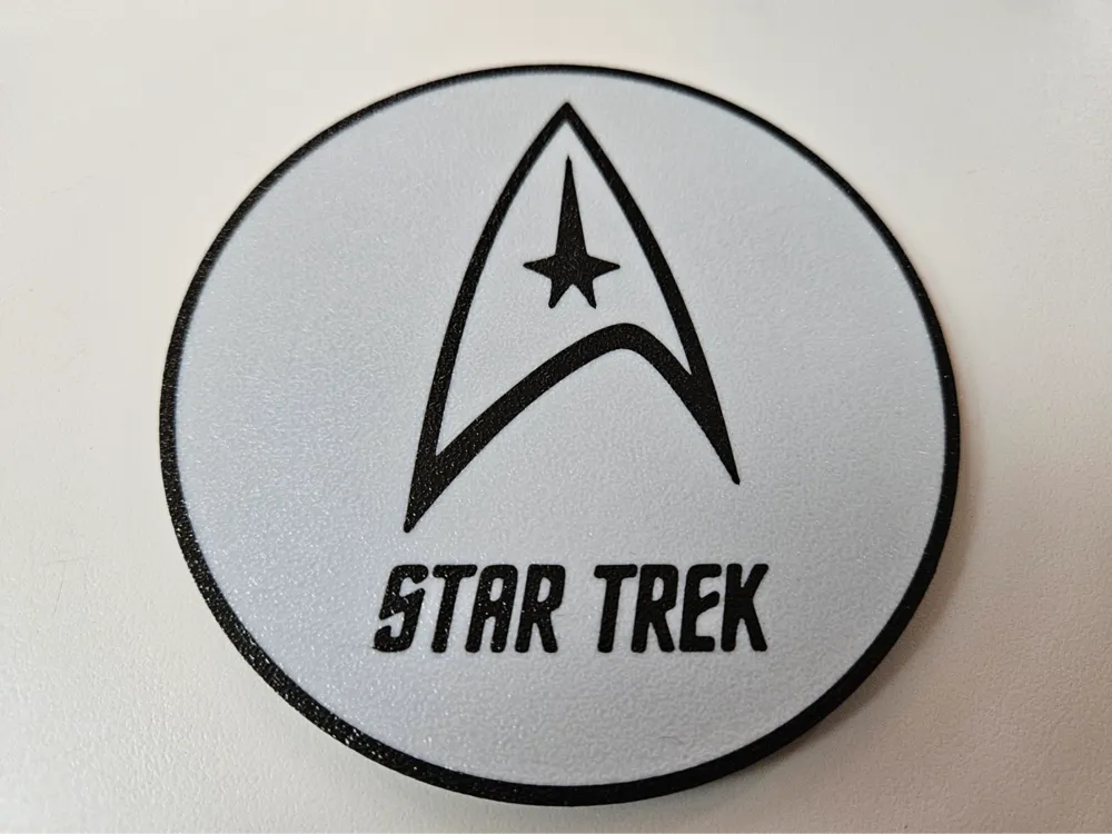 Star Trek Logo Coaster by Derek - MakerWorld