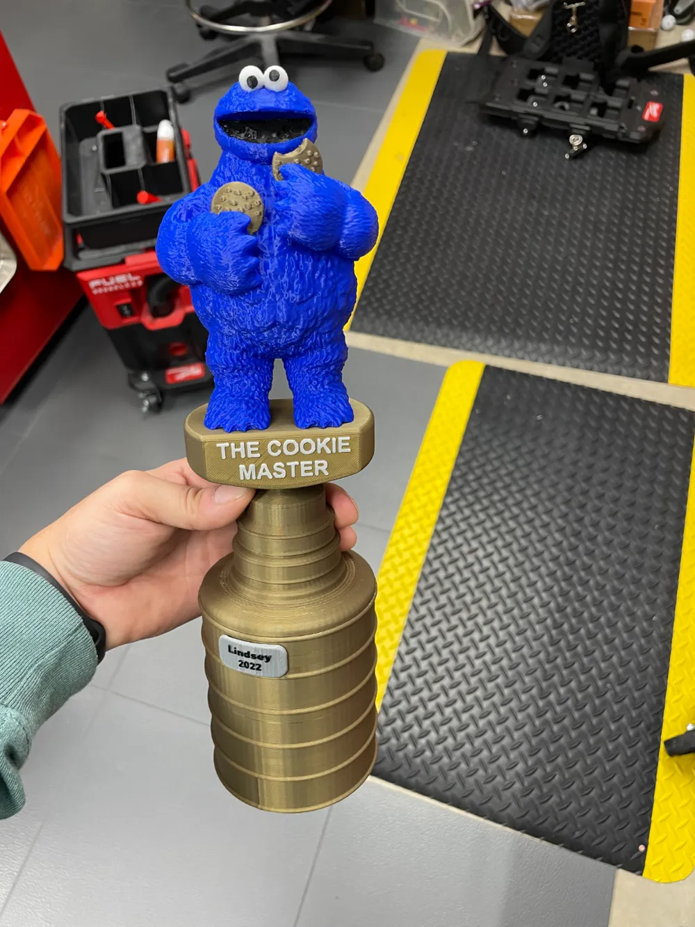 Cookie Monster Cookie Eating Contest Trophy "The Cookie Master" by ...