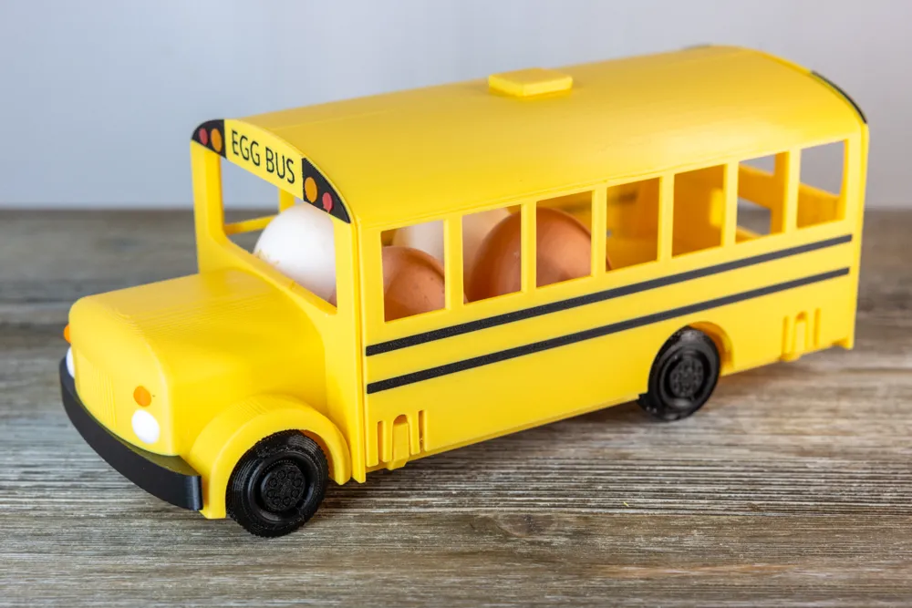 School Bus Egg Rack by dry3210 MakerWorld: Download Free 3D Models