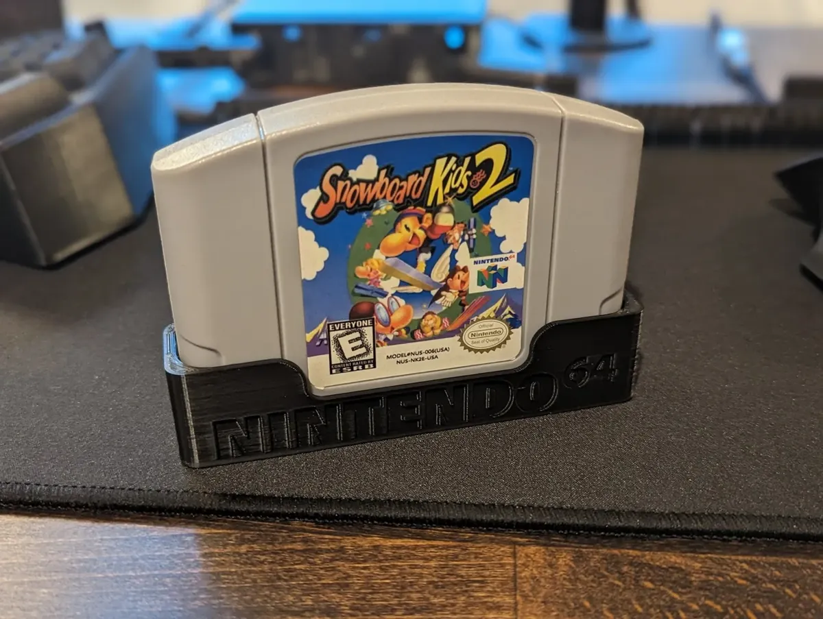 N64 Single Cartridge Display Stand - Free 3D Print Model - MakerWorld