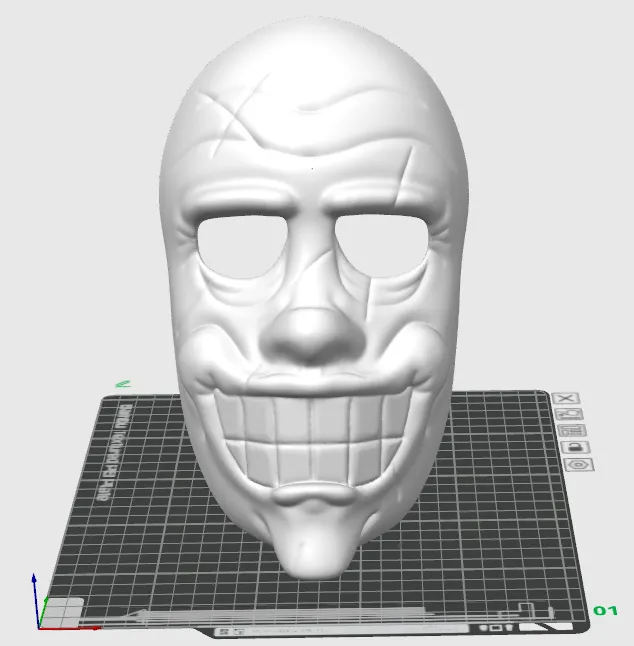 creepy cartoon style mask by DED Original - MakerWorld