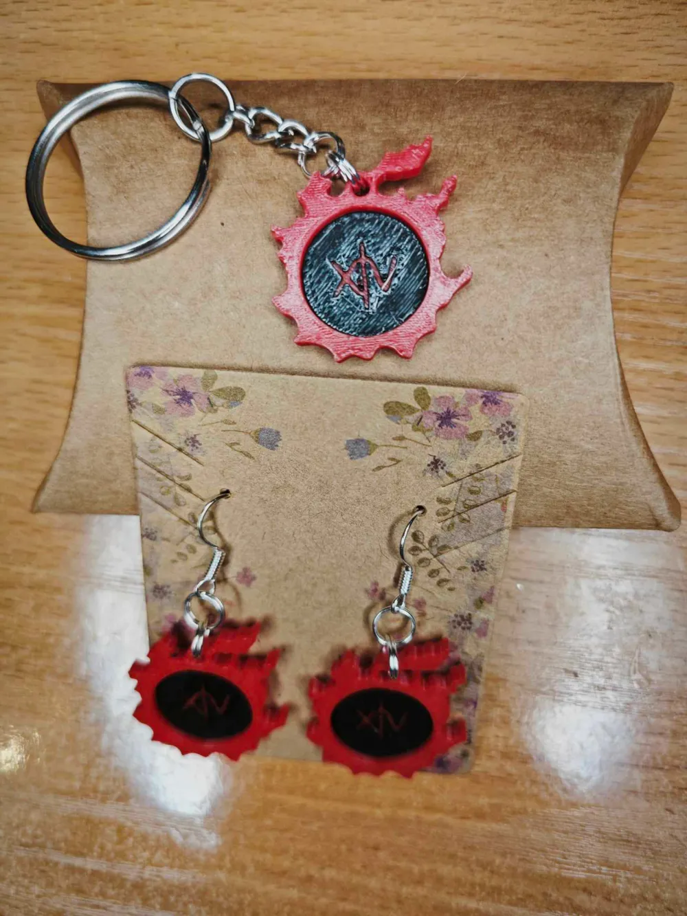 Final Fantasy XIV keychain earrings necklace by Tomasz Janota ...