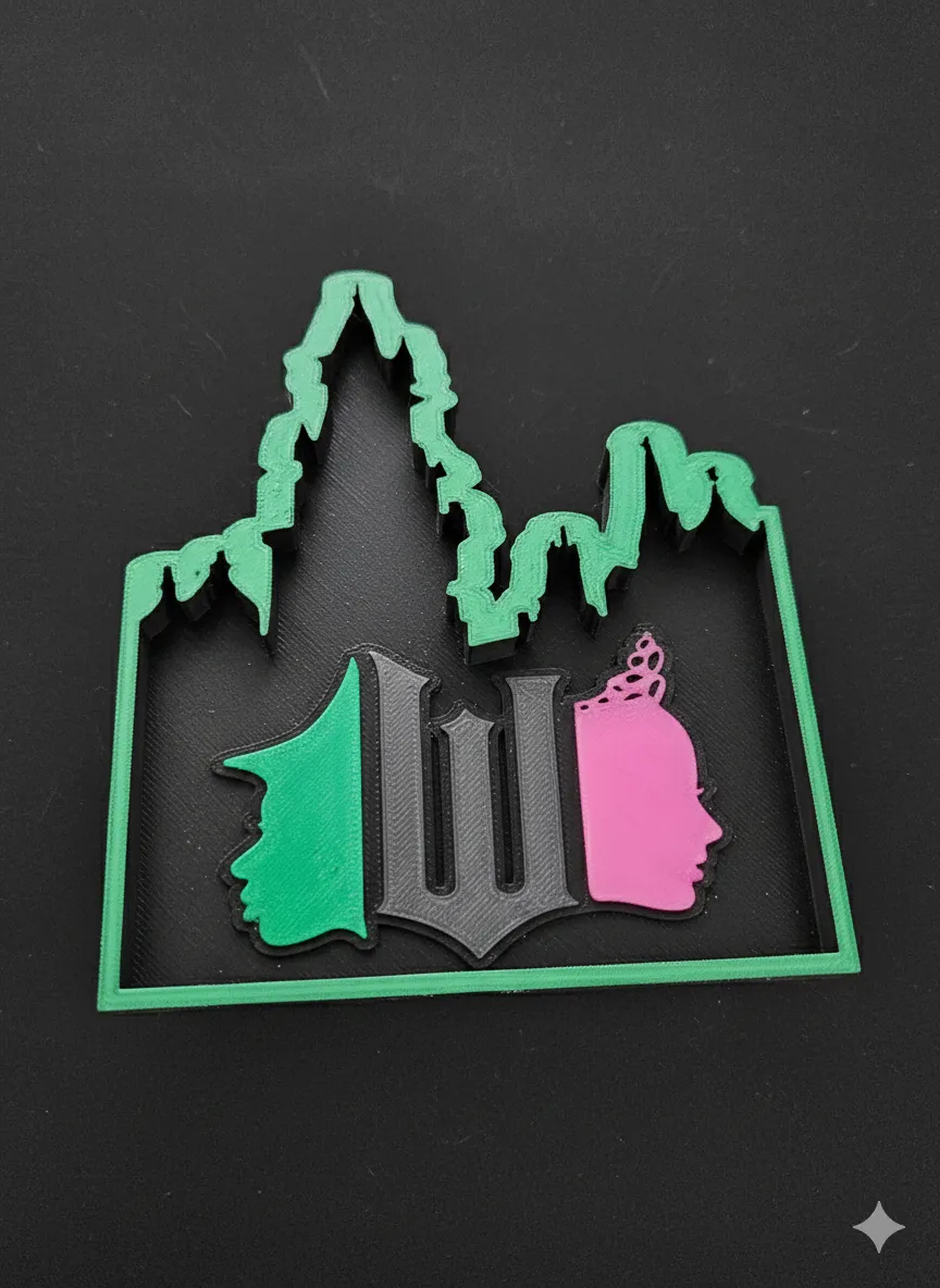 Plat à Bijoux Wicked - Elphaba & Glinda - Modèle d'Impression 3D ...
