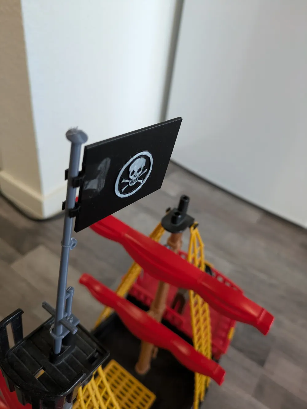 Playmobil pirate ship flag pole for mast Remixed by Biberprint ...