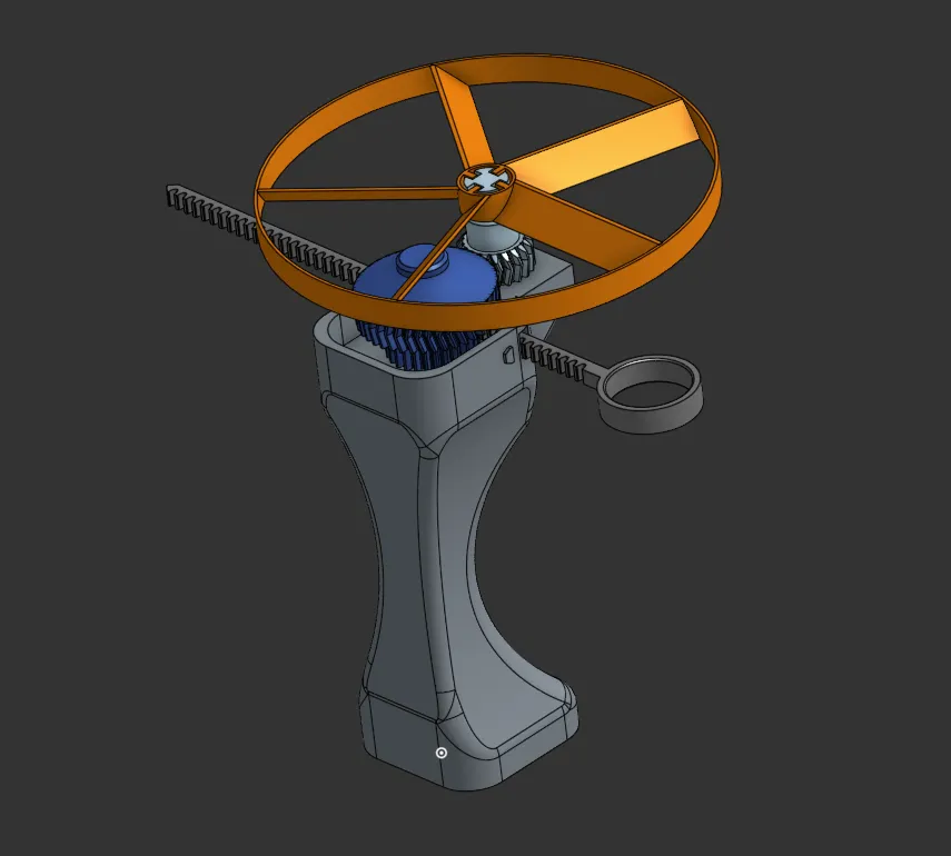 Pull Copter Flying Propeller Launcher Toy - Free 3D Print Model ...