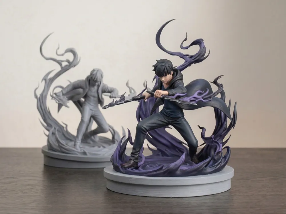 Sung Jin-Woo Dynamic Diorama | Solo Leveling - Free 3D Print Model ...