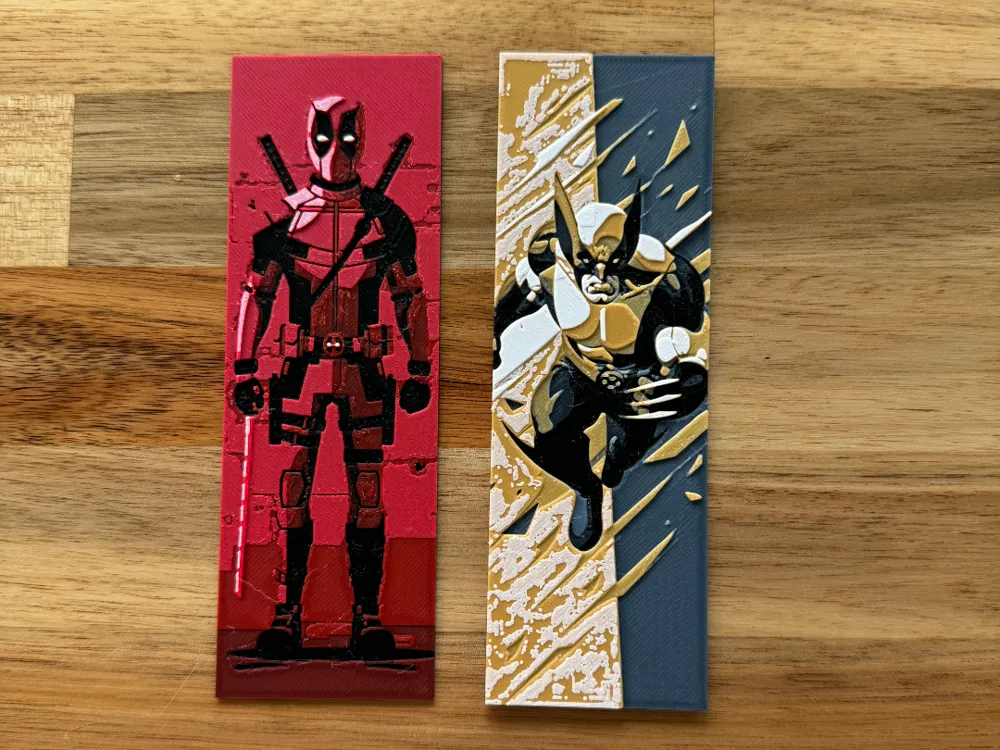 Wolverine & Deadpool Bookmarks by Canadian Gamer - MakerWorld