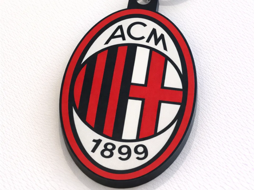 Associazione Calcio Milan Keychain – ACM - Free 3D Print Model - MakerWorld