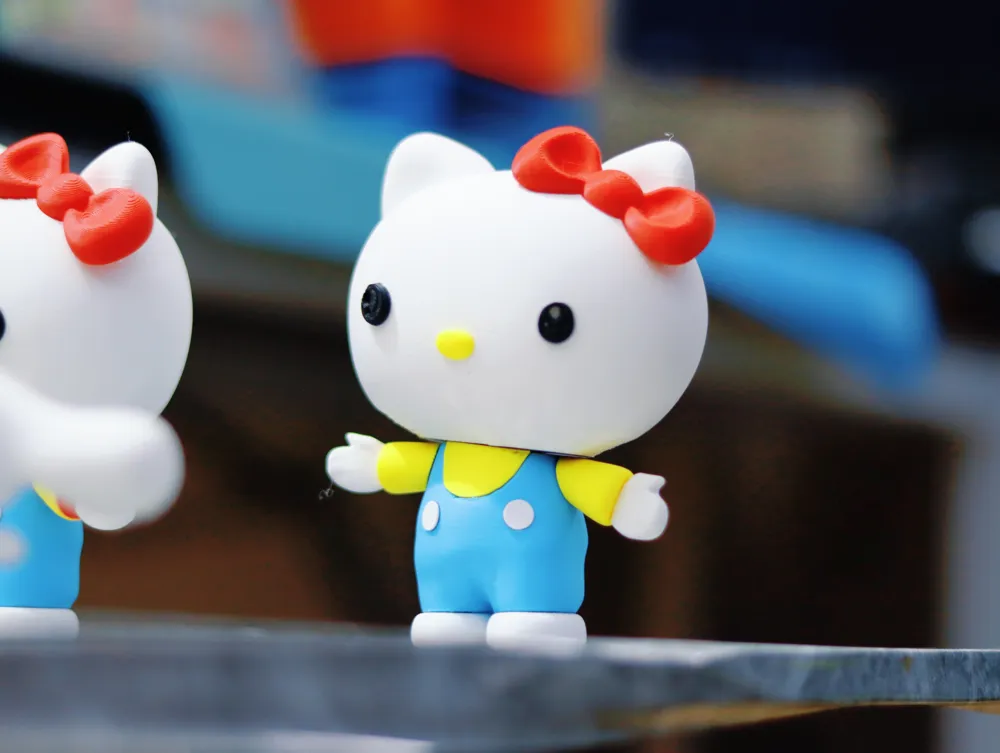サンリオ（Sanrio）---No AMS--- ハローキティ（Hello Kitty）白い猫一匹 by Picasso MakerWorld：無料3Dモデルをダウンロード