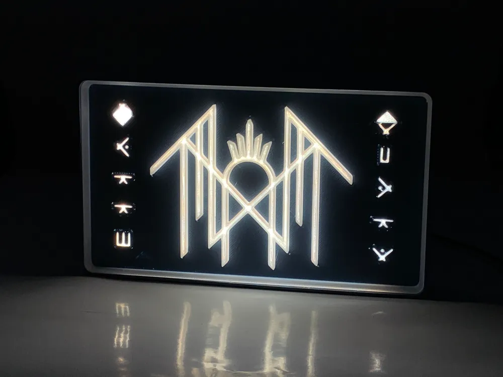Sleep Token Logo Light - Free 3D Print Model - MakerWorld