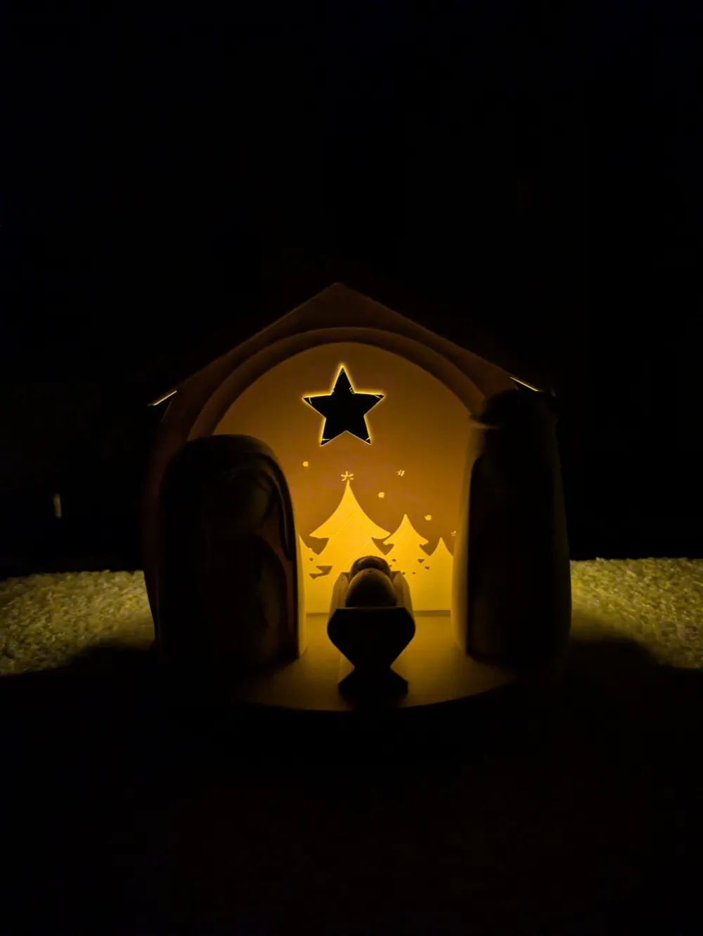 Light-Up Nativity Scene with Hidden Forest - Free 3D Print Model ...