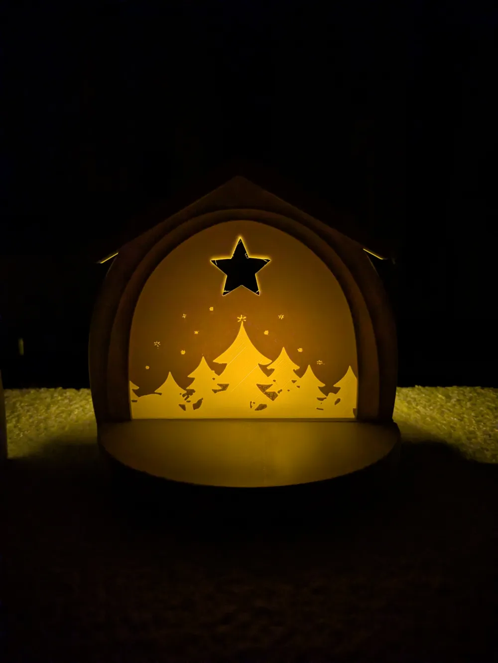 Light-Up Nativity Scene with Hidden Forest - Free 3D Print Model ...