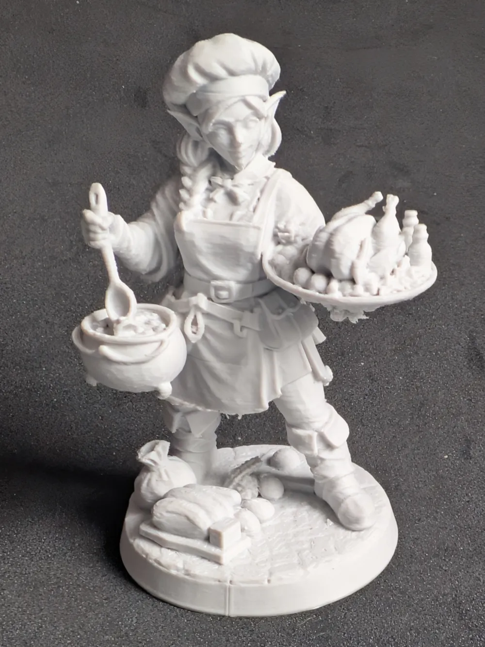 Avani Duskwhisper – Elven Cook Miniature - Free 3D Print Model - MakerWorld