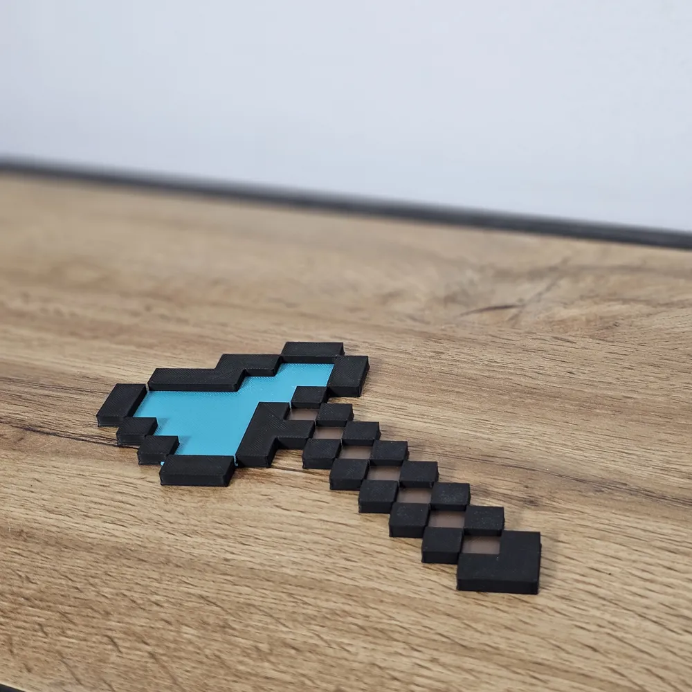 Minecraft Diamond Axe - Free 3D Print Model - MakerWorld