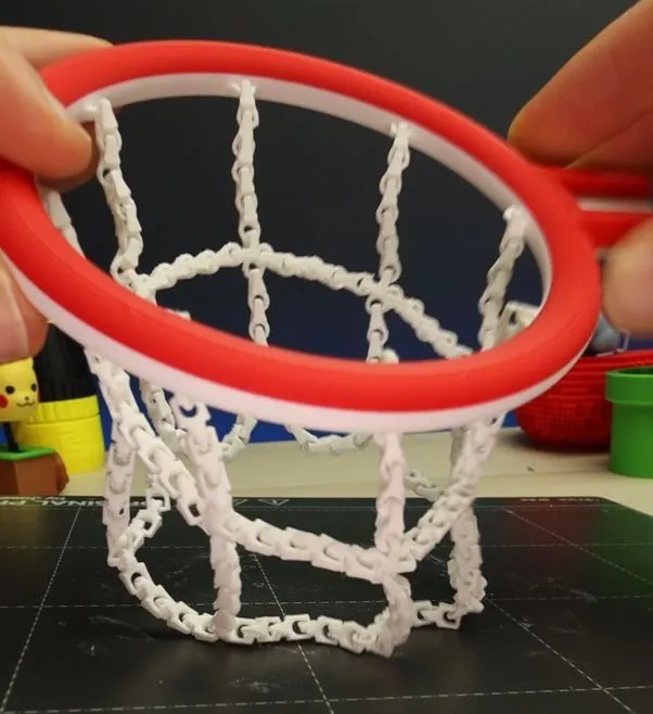 flexible basketball hoop (with ball) - Free 3D Print Model - MakerWorld