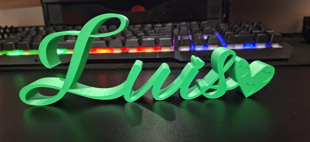 Luís Name Sign - Free 3D Print Model - MakerWorld
