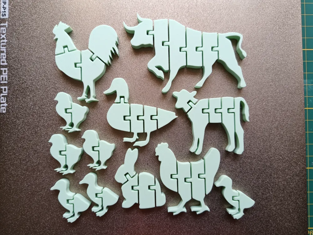 Articulated farm animals set 2 by Hanysek - MakerWorld