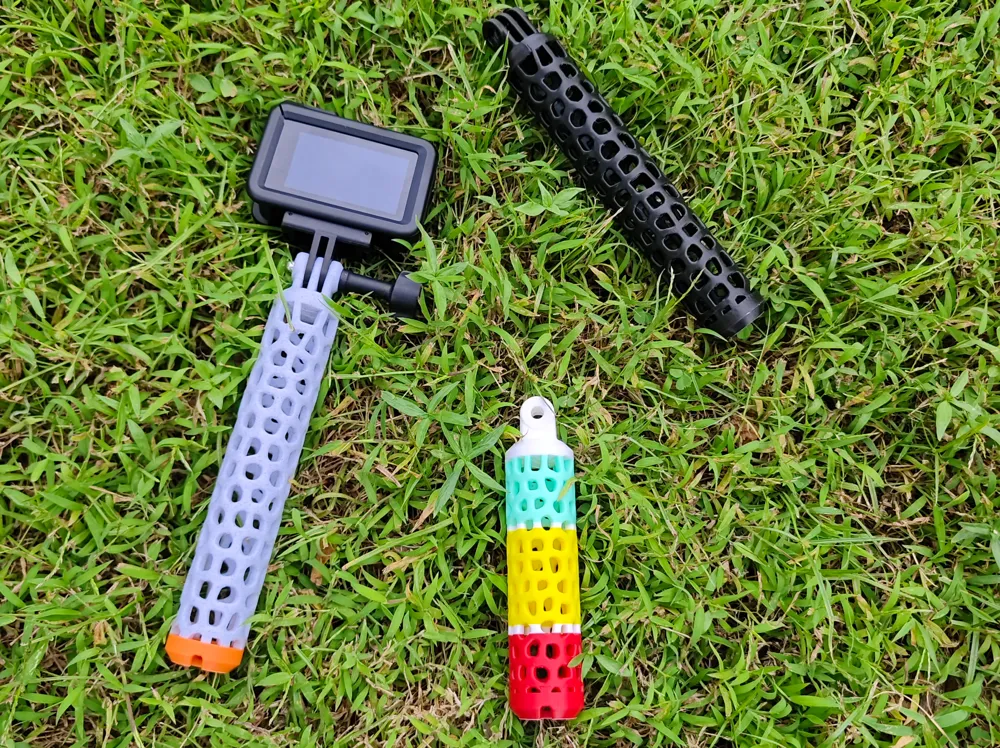 GoPro, DJI Action grip, selfie stick, handle by 生命即创造 MakerWorld ...