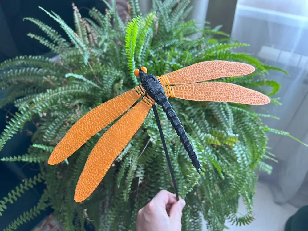 Dragonfly articulated wings, multipart, no ams by Wilikskiller MakerWorld: Download Free 3D Models