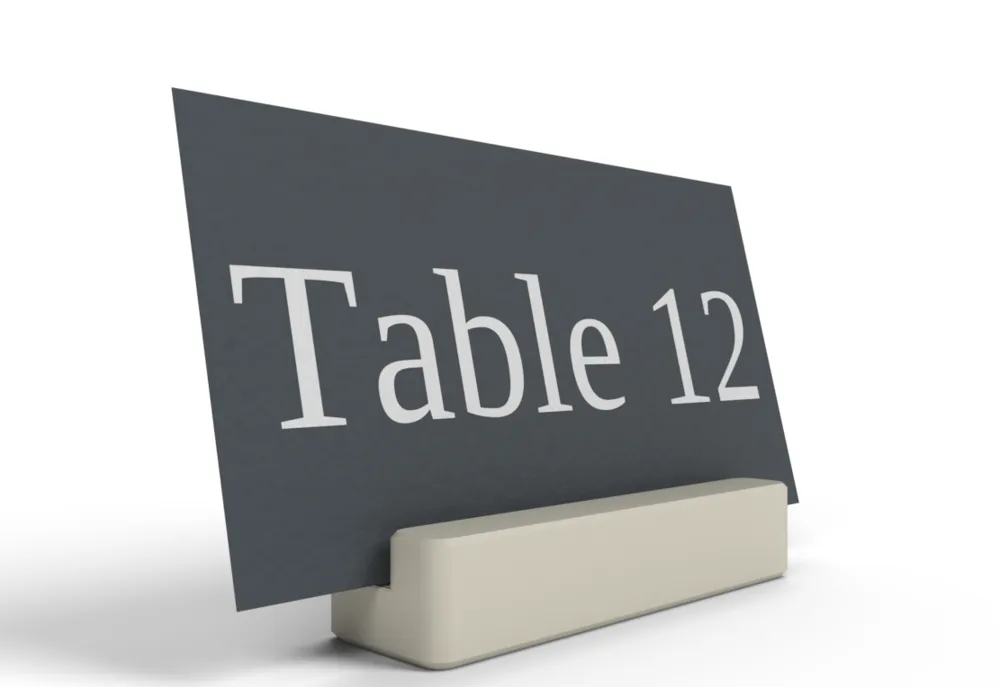 Table Card Stand - Free 3D Print Model - MakerWorld