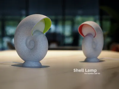 Shell Lamp V2.0 by wuguigui MakerWorld: Download Free 3D Models