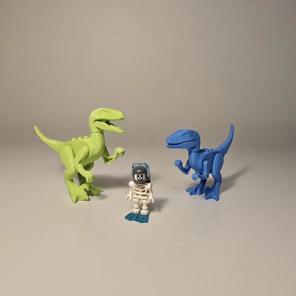 Brick Velociraptor - Free 3D Print Model - MakerWorld