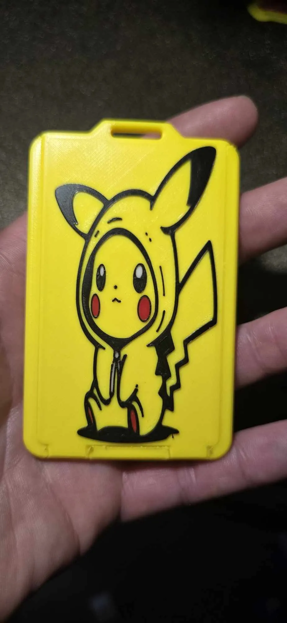 pikachu Id cardholder - Free 3D Print Model - MakerWorld
