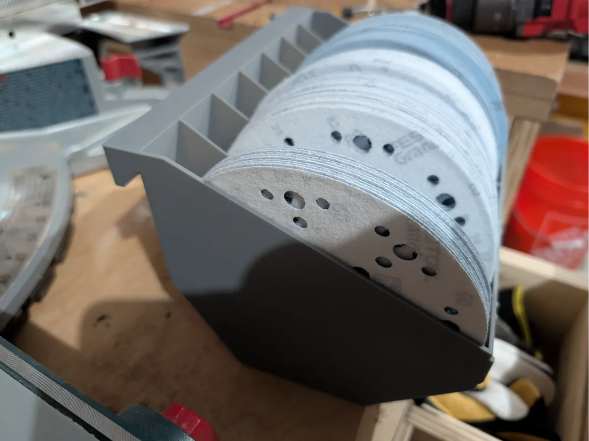 French Cleat 150mm Sanding Disc Holder - Free 3D Print Model - MakerWorld