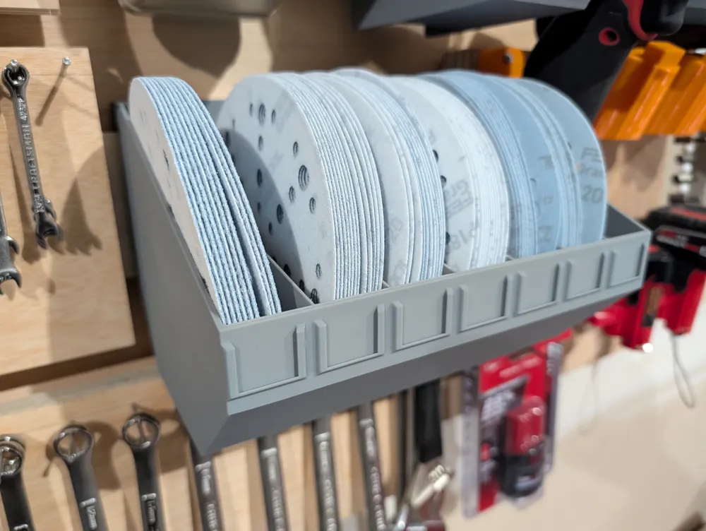 French Cleat 150mm Sanding Disc Holder - Free 3D Print Model - MakerWorld