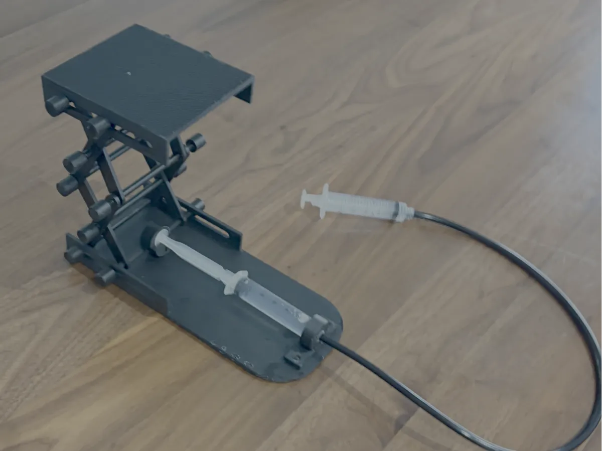 Hydraulic Double Scissor Lift Table for Syringe - Free 3D Print Model ...