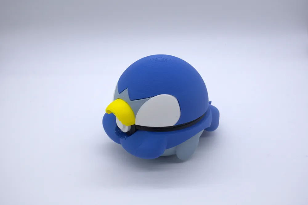 Piplup Pokeball by AllLayerByLayer MakerWorld: Download Free 3D Models
