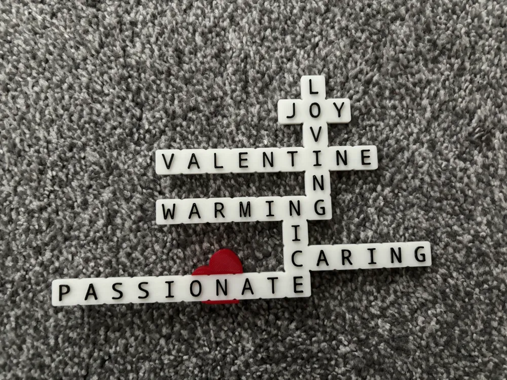 Valentine Scrabble-Inspired Word Art (Valentine's Day) by TSMaker ...