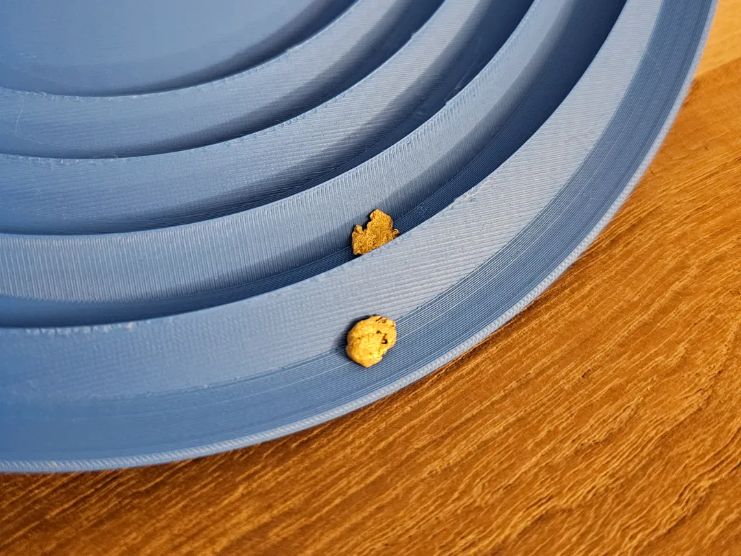 Gold_Pan_for_Gold_FirstModel by Matteo Oberto Prospector & Gem Cutter MakerWorld: Download Free ...