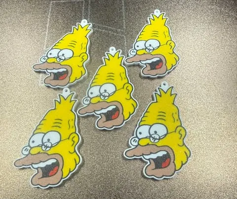 grandpa simpson keychain - Free 3D Print Model - MakerWorld