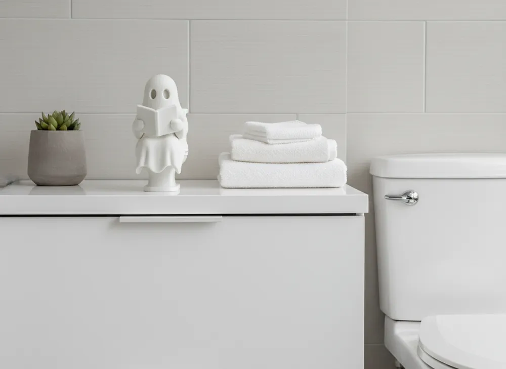 Little Ghost on the Toilet by Quickers MakerWorld: Download Free 3D Models