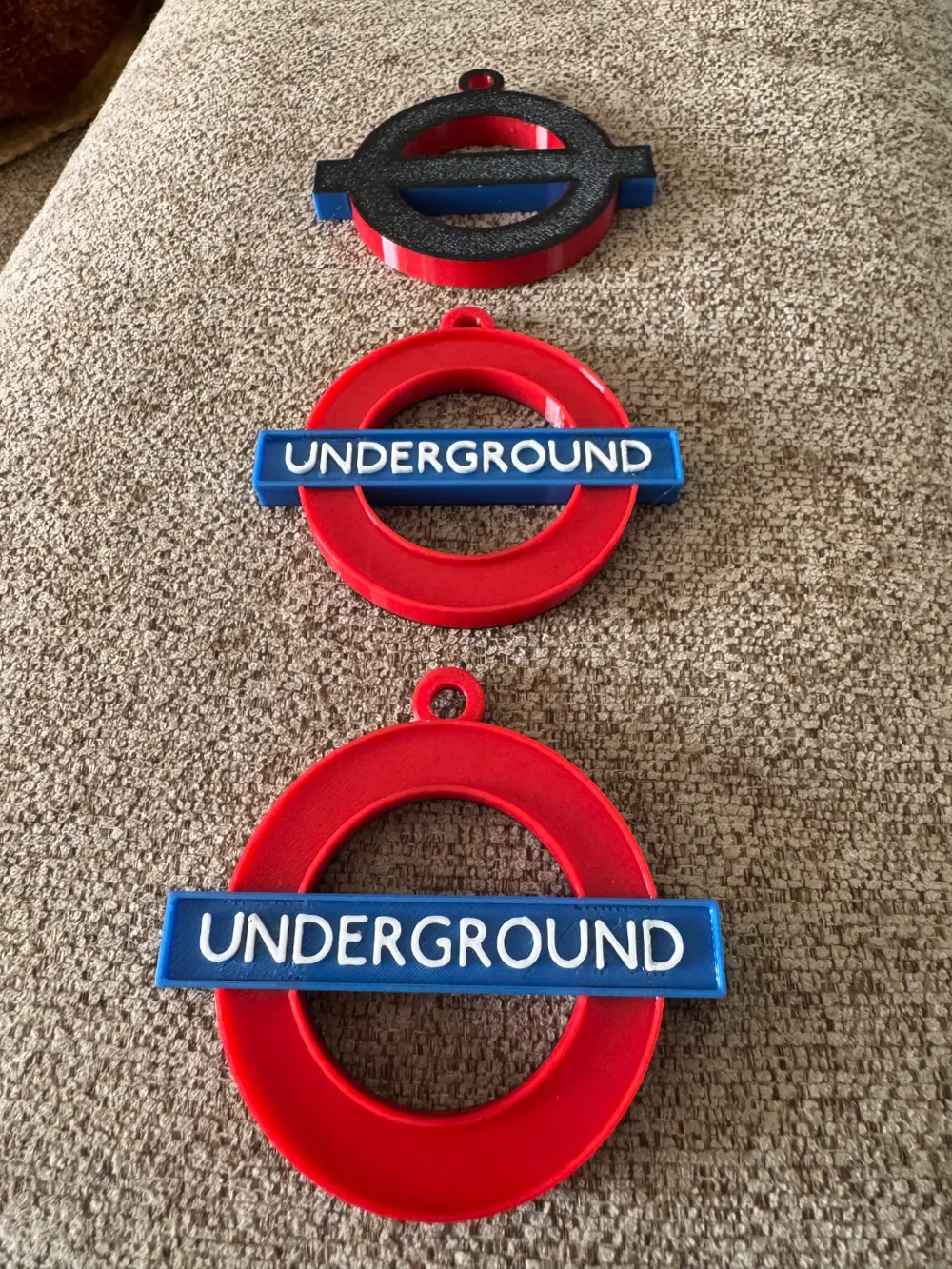 London Underground Roundel Tree Decoration by Ric Standen - MakerWorld