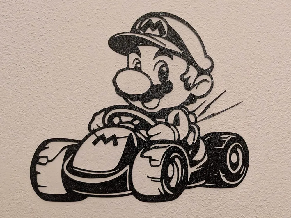 2D Mario Kart Wall Art by angry-p1p MakerWorld: Download Free 3D Models