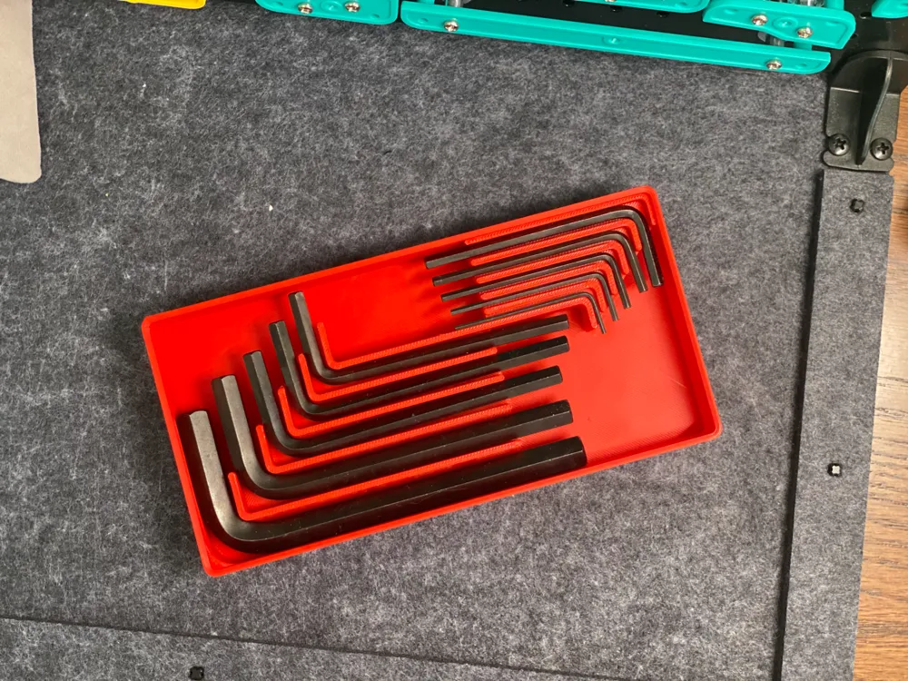 Allen wrench(hexagon key)box(Gridfinity 4x2x3u) by Ming3D_G - MakerWorld