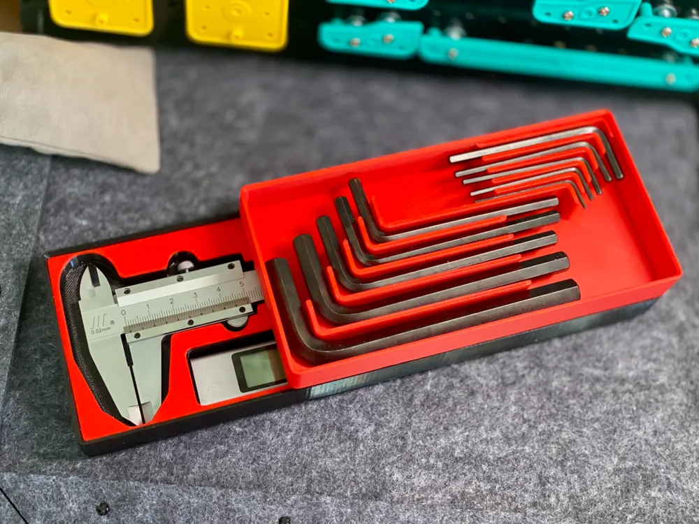 Allen wrench(hexagon key)box(Gridfinity 4x2x3u) by Ming3D_G MakerWorld ...