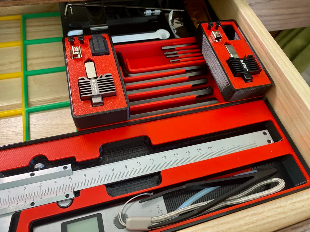 Allen wrench(hexagon key)box(Gridfinity 4x2x3u) by Ming3D_G - MakerWorld