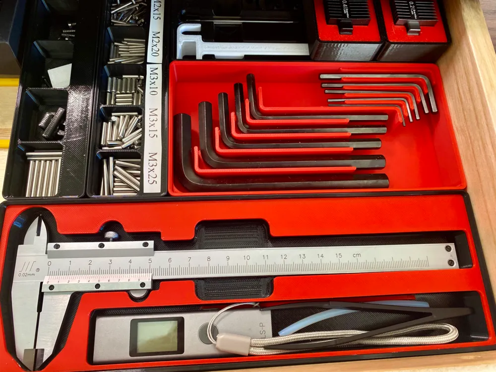 Allen wrench(hexagon key)box(Gridfinity 4x2x3u) by Ming3D_G MakerWorld: Download Free 3D Models