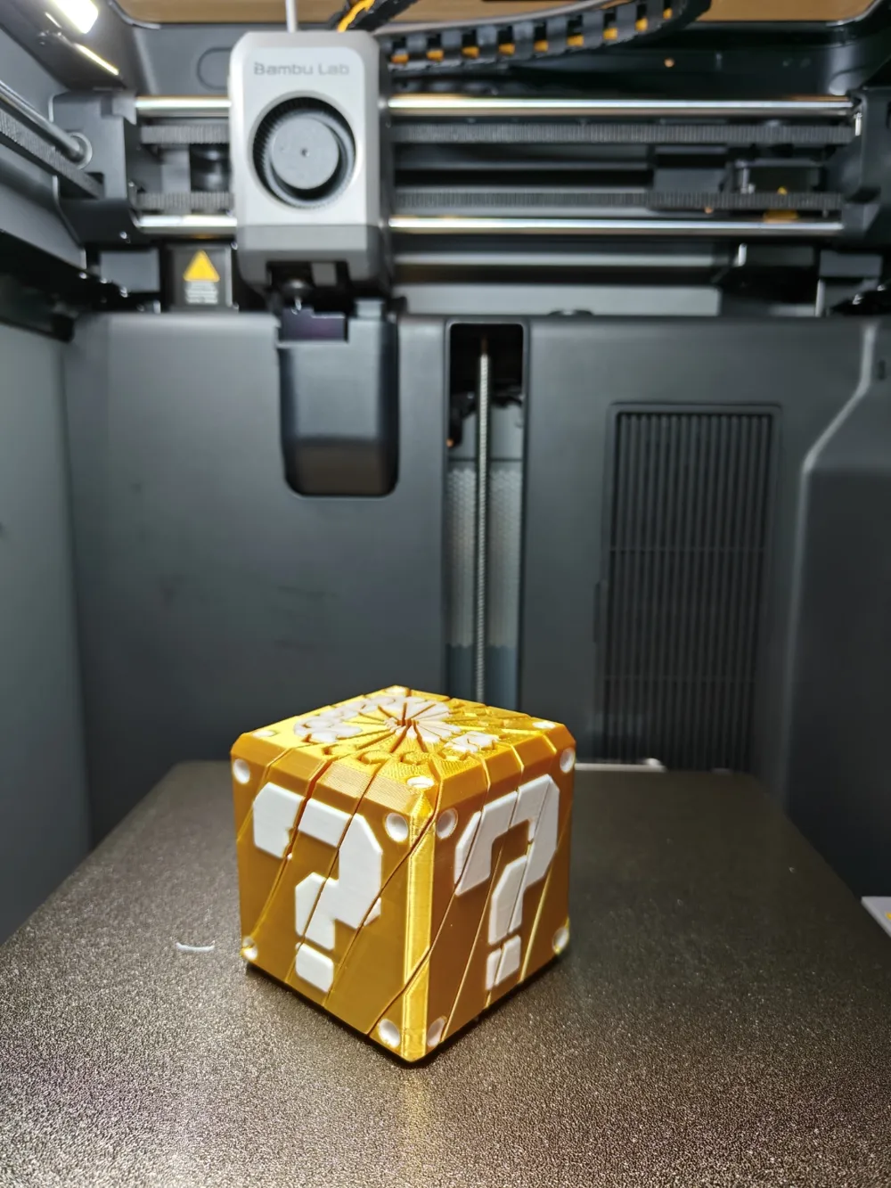 Golden Question Block Twisty Fidget - Free 3D Print Model - MakerWorld