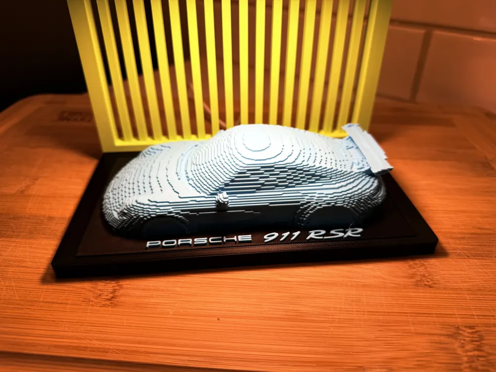 Porsche 911 RSR - Pixelated Car Art by ShapeShift 3D Creations ...