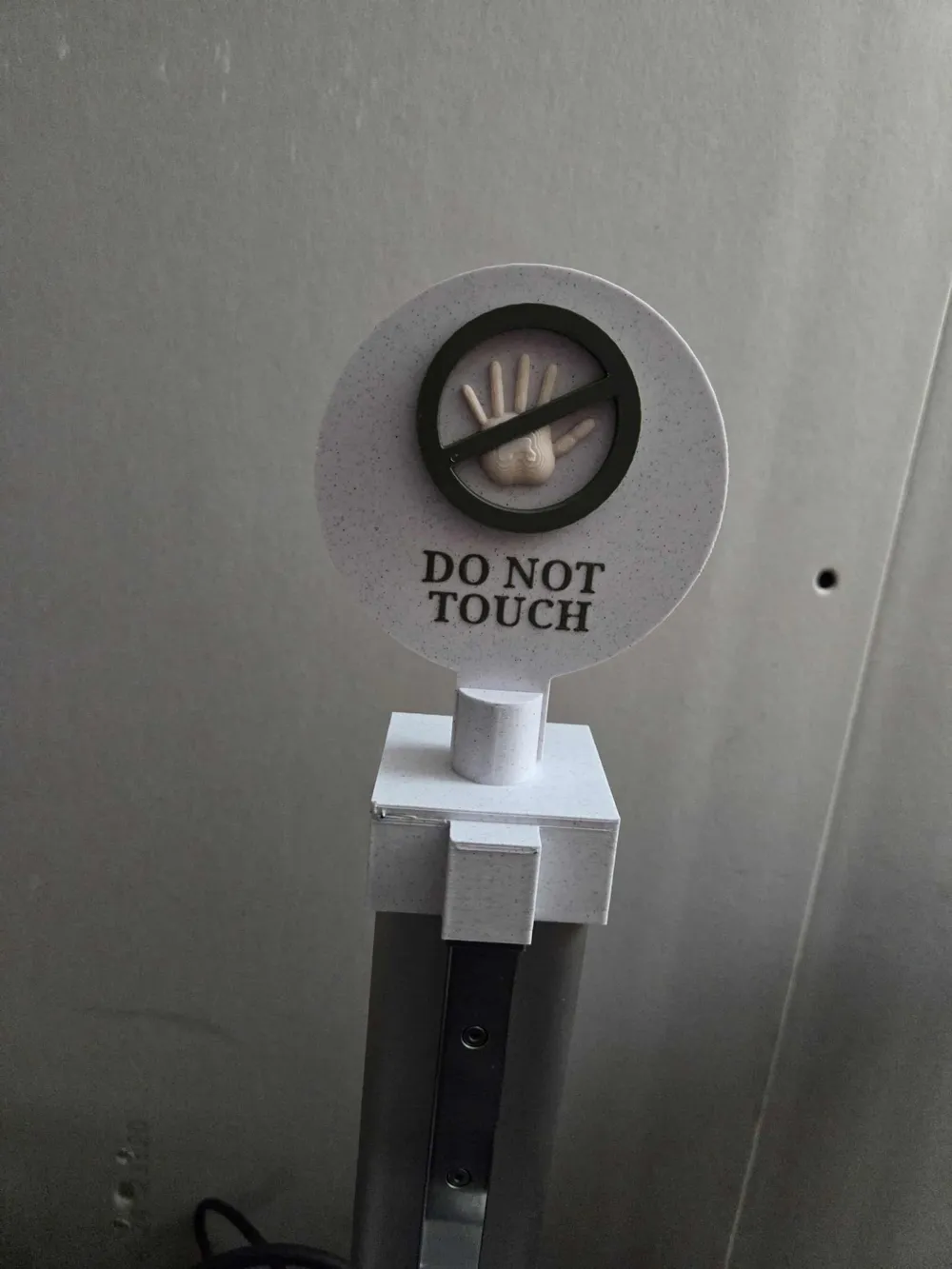 A1 Mini Do Not Touch Sign - Free 3D Print Model - MakerWorld