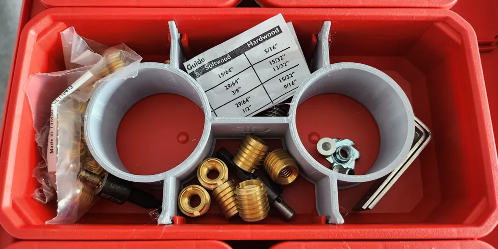 Packout low profile large bin 6 hole divider by DP design - MakerWorld