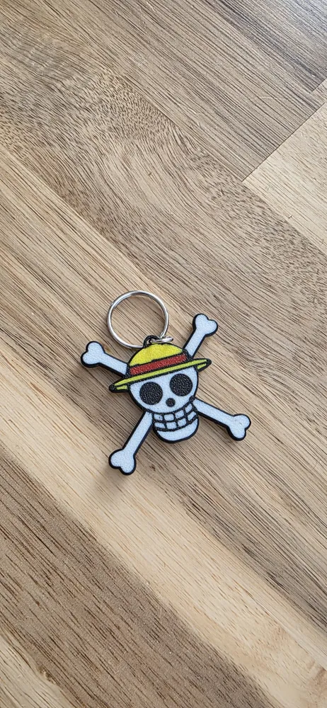 One Piece Monkey D Luffy skull keychain by IronSerif MakerWorld ...