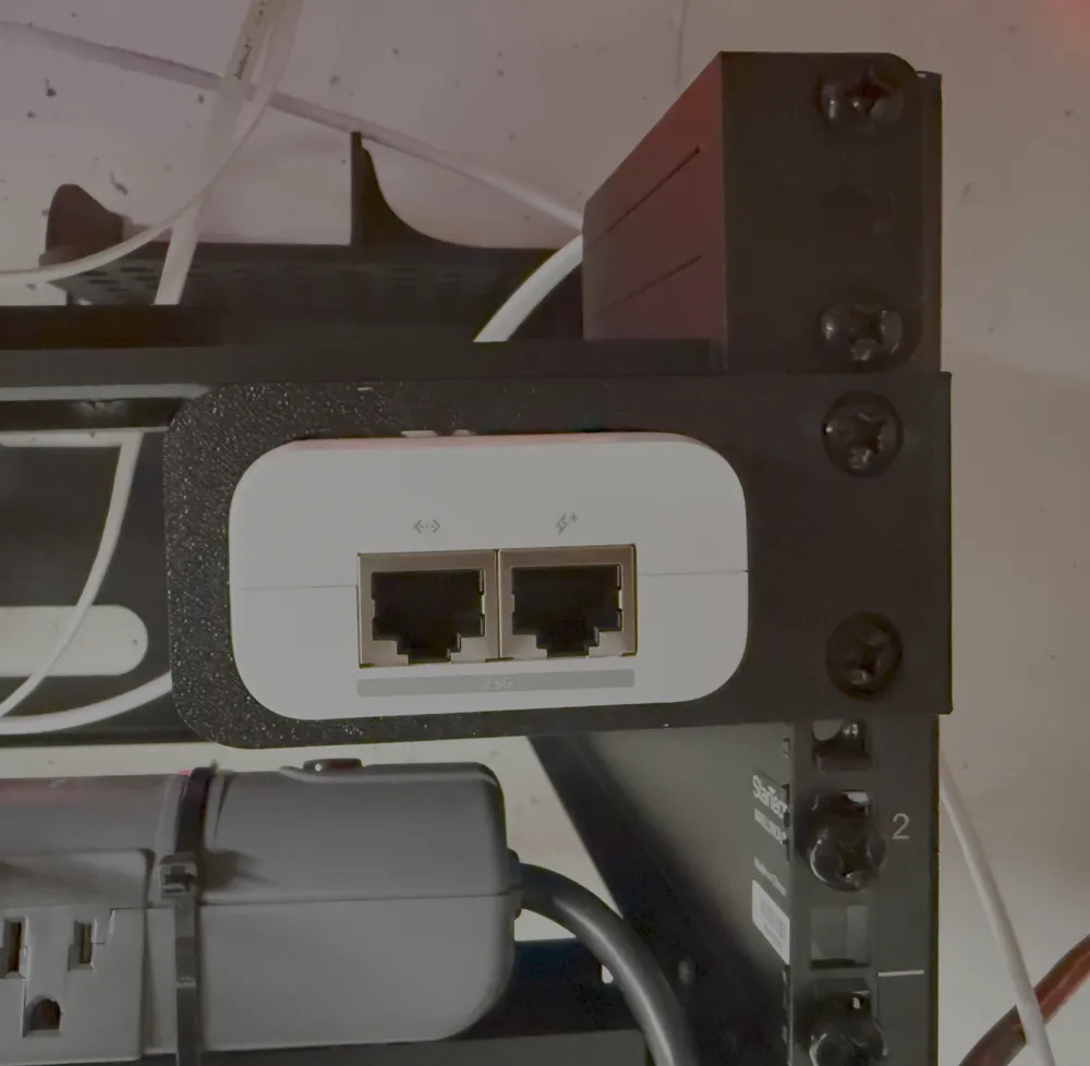 Rack Mount for UniFi / Ubiquiti PoE+ Adapter Remixed by Bennco99 ...