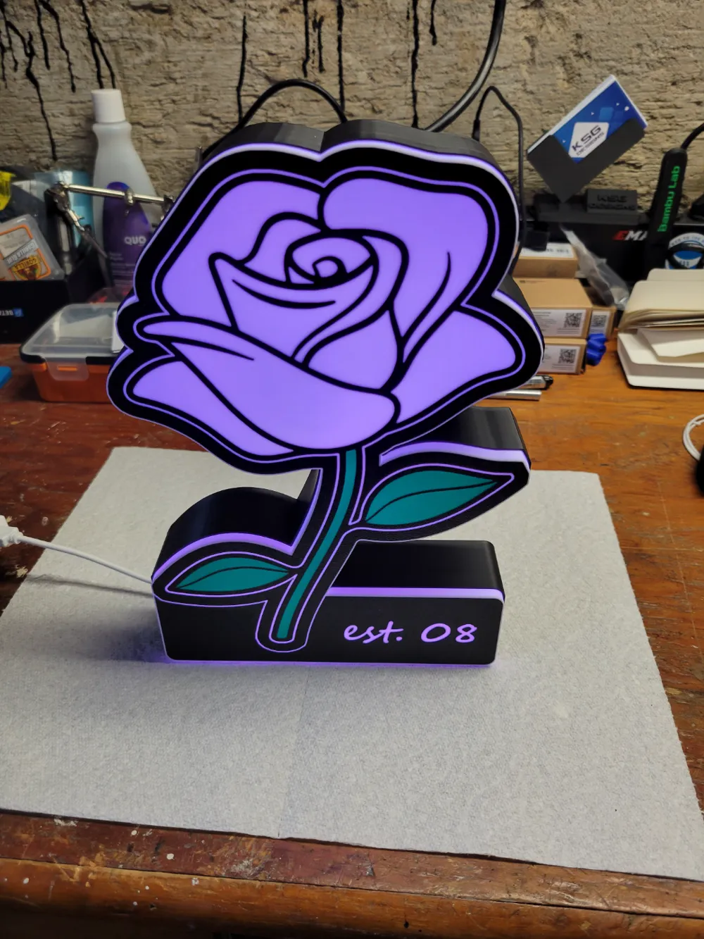 Rose Light Box by KSG designs - MakerWorld